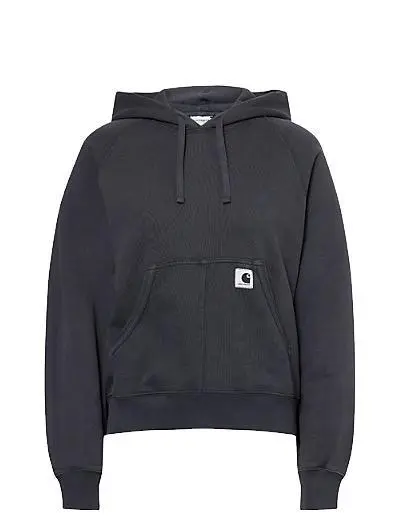 Carhartt Work In Progress Hudson Logo-patch Cotton Hoody - Black