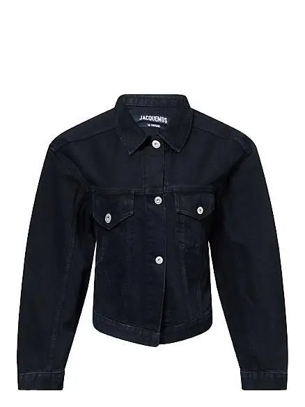 Jacquemus Cotton Denim Jacket - Black