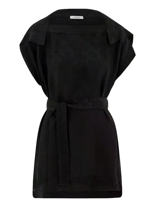 FERRAGAMO Monogram Blouse - Black