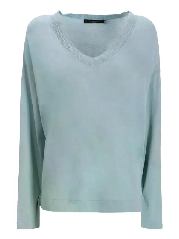 Max Mara V-neck T-shirt - Blue