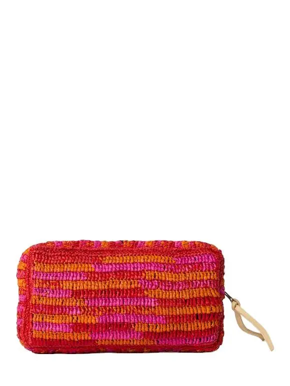 BTB LOS ANGELES Small Cosmetic Bag - Mandarin Fuchsia Multi