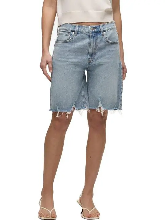 Hudson Jeans London Low-rise Denim Shorts - Blue Eyes