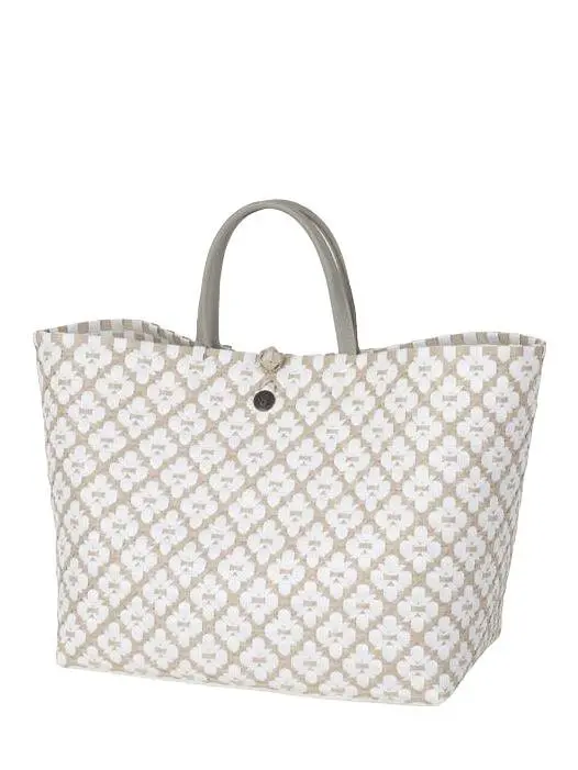 HANDED BY Motif Recycled Plastic Shopper - Pale Grey