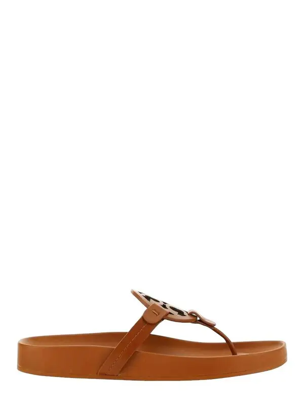 Tory Burch Miller Cloud Sandals - Bourbon Miele/tan