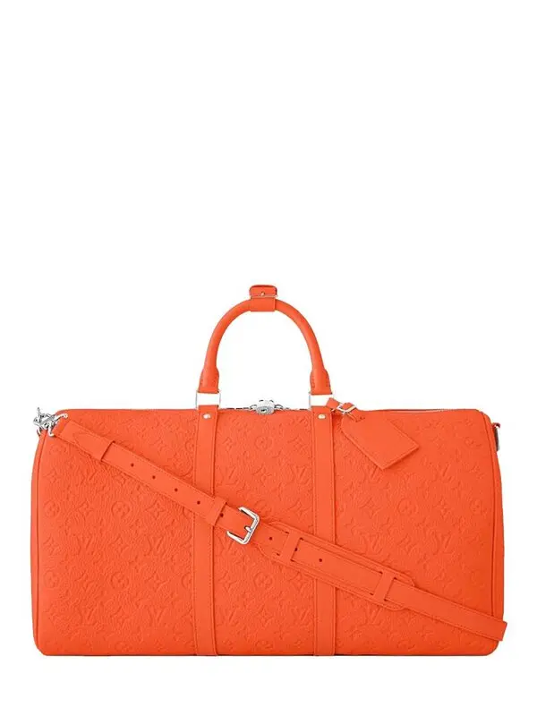 LOUIS VUITTON Keepall Bandouliere 50 Taurillon Colormania - Orange