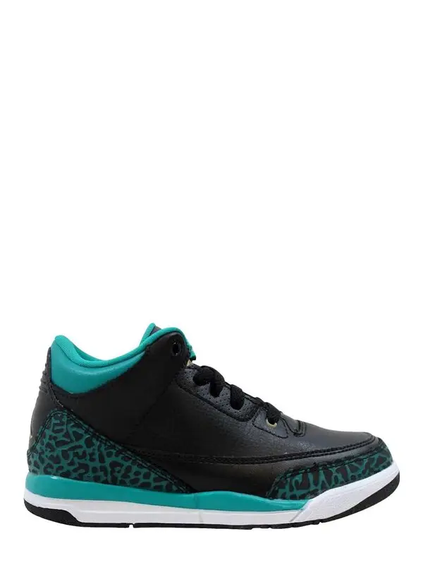 JORDAN Retro High-top Sneakers - Black/metallic Gold Rio Teal