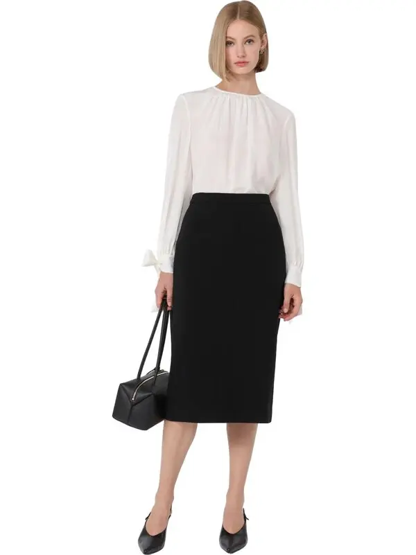 Max Mara Cady Pencil Skirt - Black