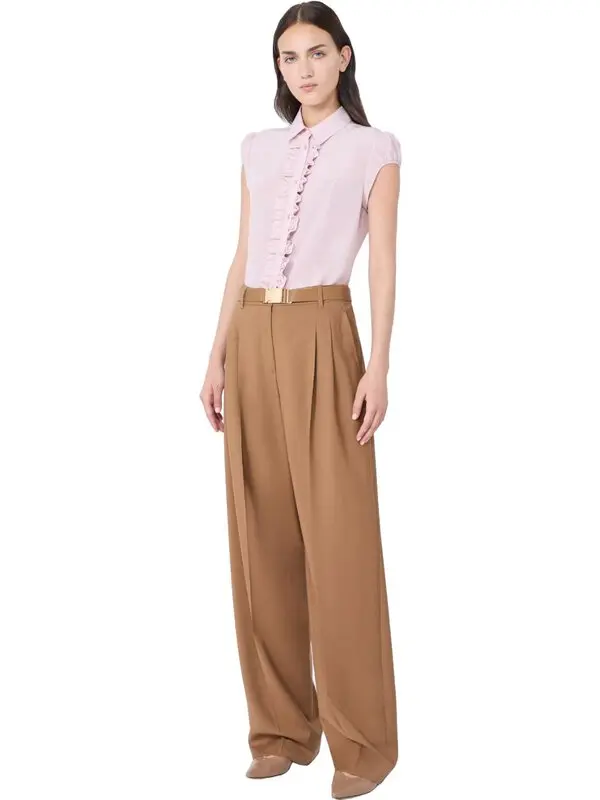 Max Mara Washed Silk Shirt - Sugared-almond Rose
