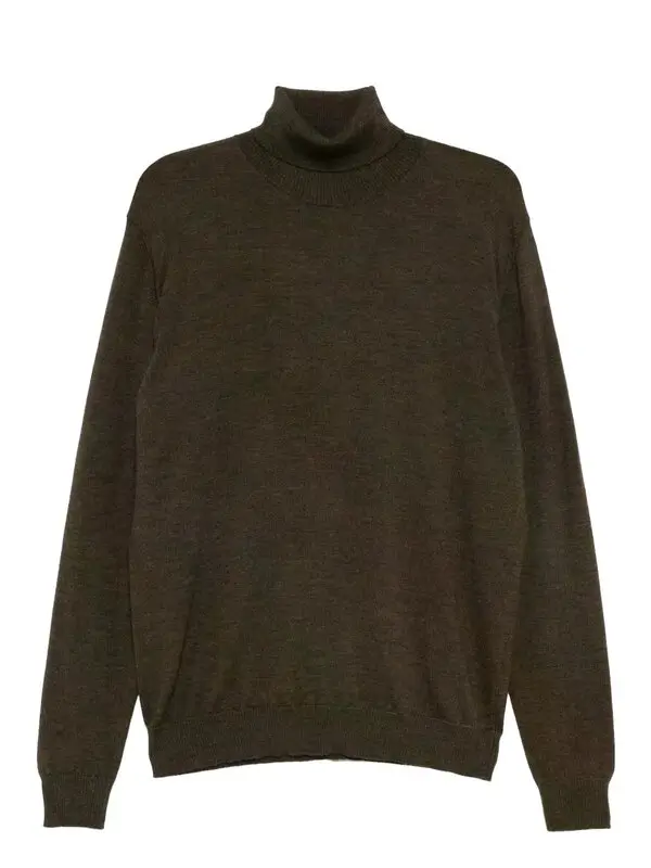 Massimo Alba Turtleneck Wool Sweater - Brown