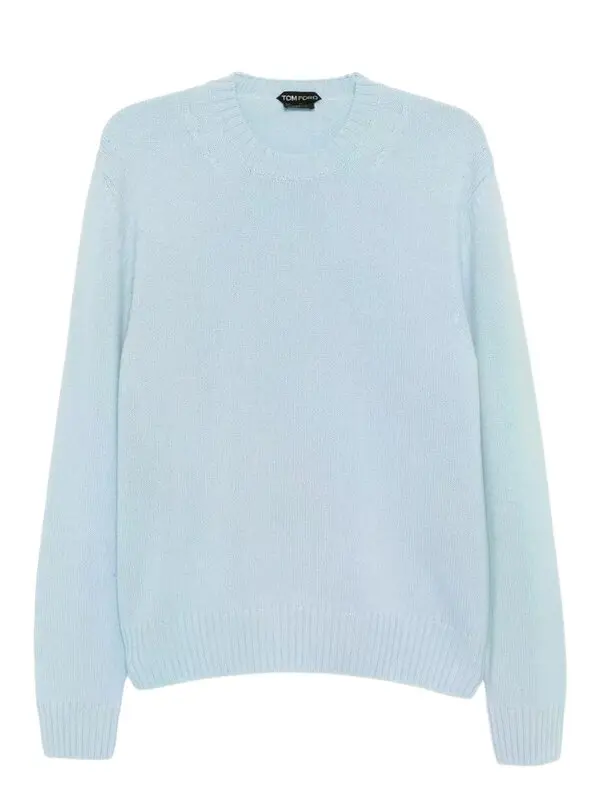 TOM FORD Cashmere Crew Neck Sweater - Blue