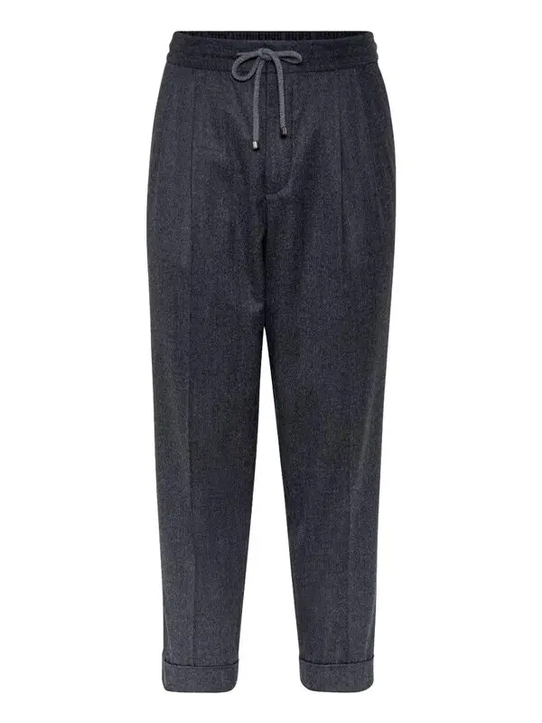 Brunello Cucinelli Wool Trousers - Grey