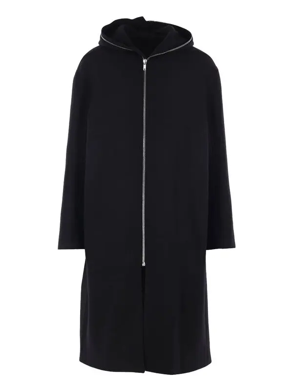 Rick Owens Oversized Hooded Coat - Black