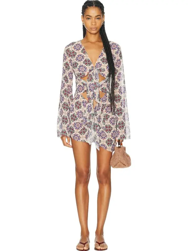 BANANHOT Maci Mini Dress - Concorde Bloom