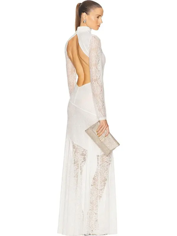 Ila Backless Maxi Dress - White