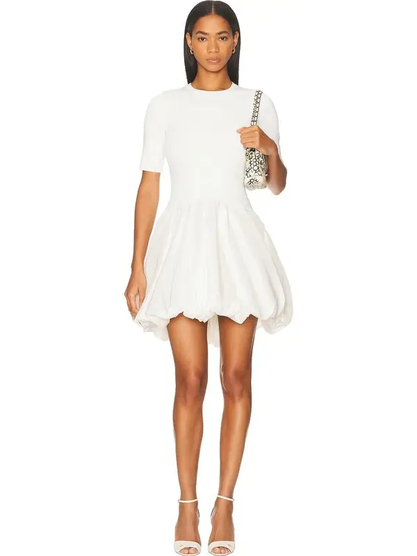 Simkhai Kenny Bubble Mini Dress - Ivory