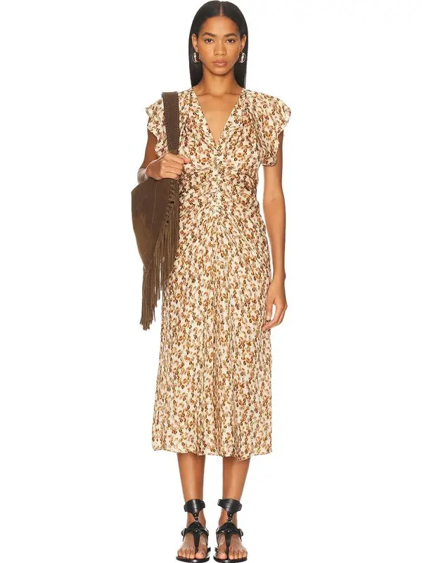 Isabel Marant Lyndsay Dress - Ochre