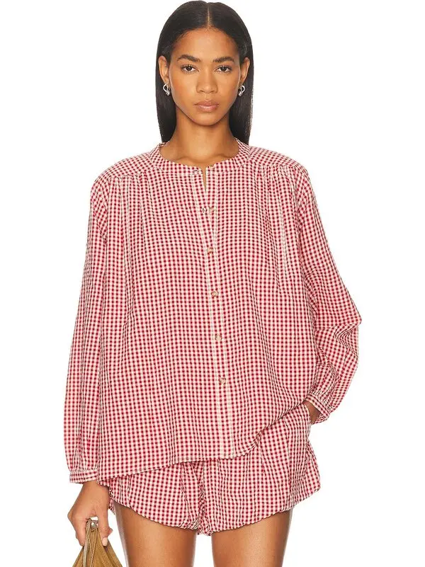 Posse Mira Top - Red Gingham