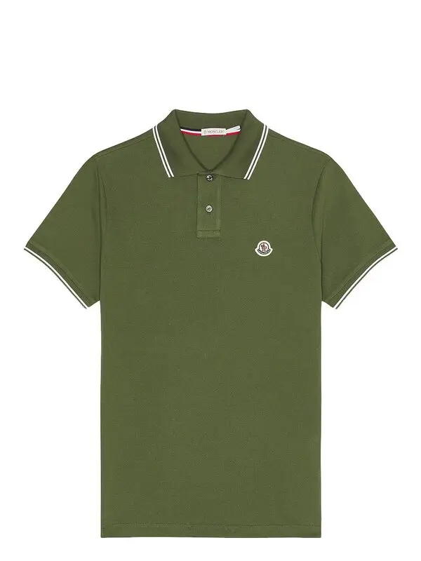 Moncler Short Sleeve Polo - Green