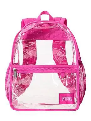 Pink Clear Backpack - Pink