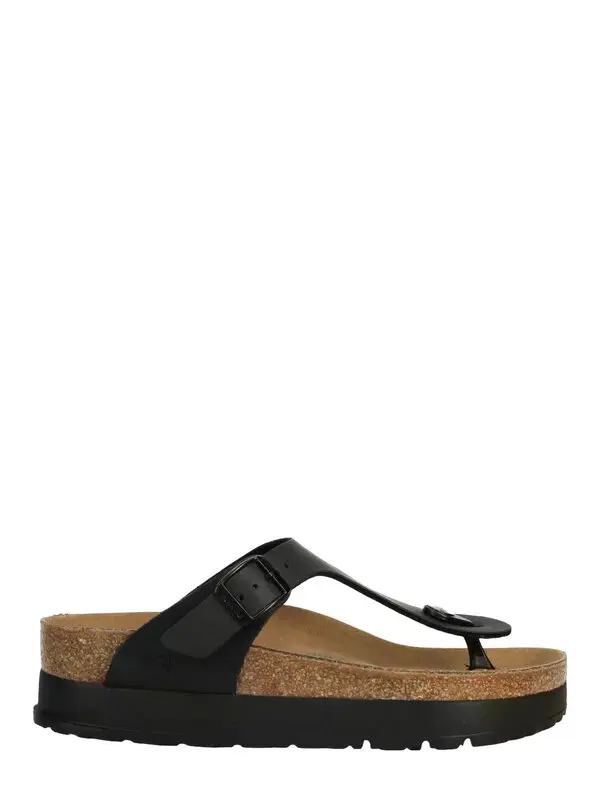 BIRKENSTOCK Gizeh Thong Strap Slides - Black