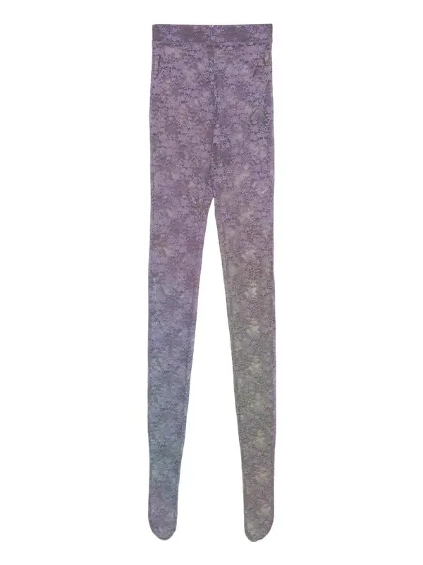 Alex Perry Floral-lace Leggings - Purple
