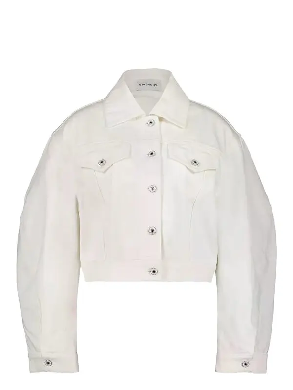 Givenchy Logo-patch Denim Jacket - White