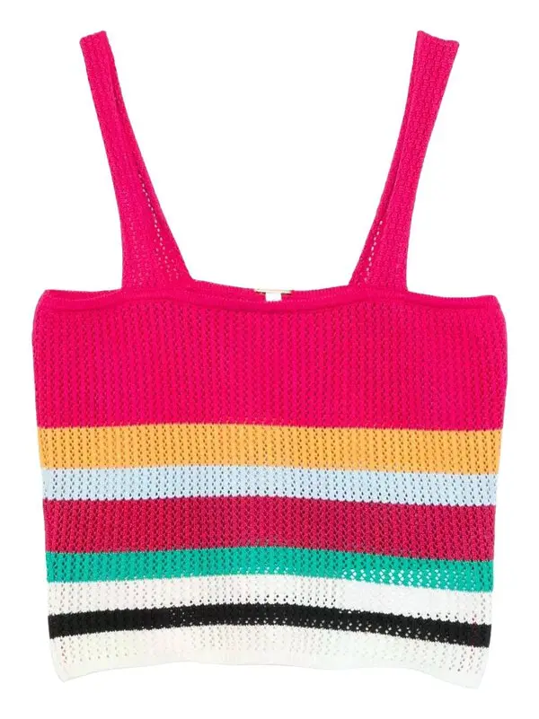 CALA DE LA CRUZ Sun Crop Top - Pink