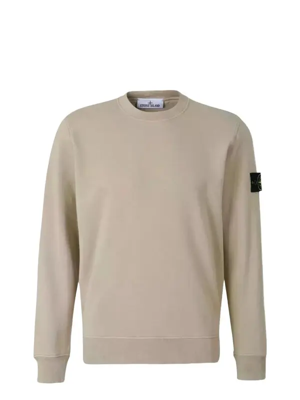 Stone Island Compass-badge Crew-neck Sweatshirt - Neutrals