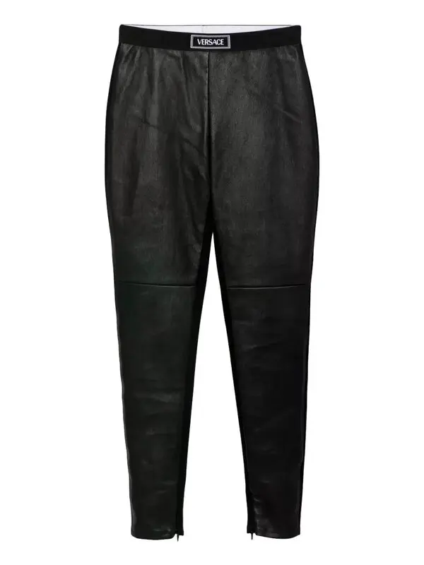 Versace Elasticated Waistband Leggings - Black