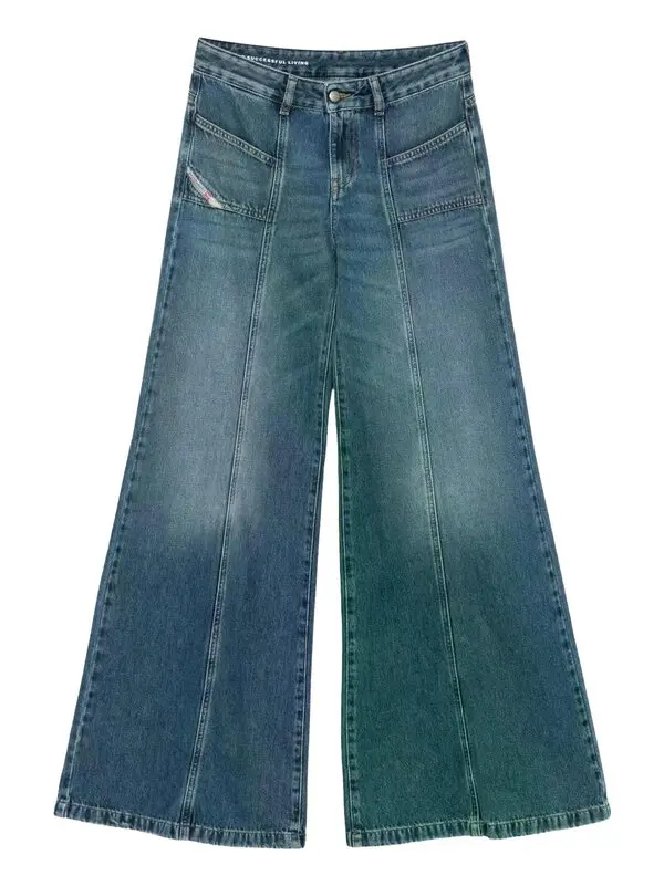 DIESEL D-akii Panelled Jeans - Blue