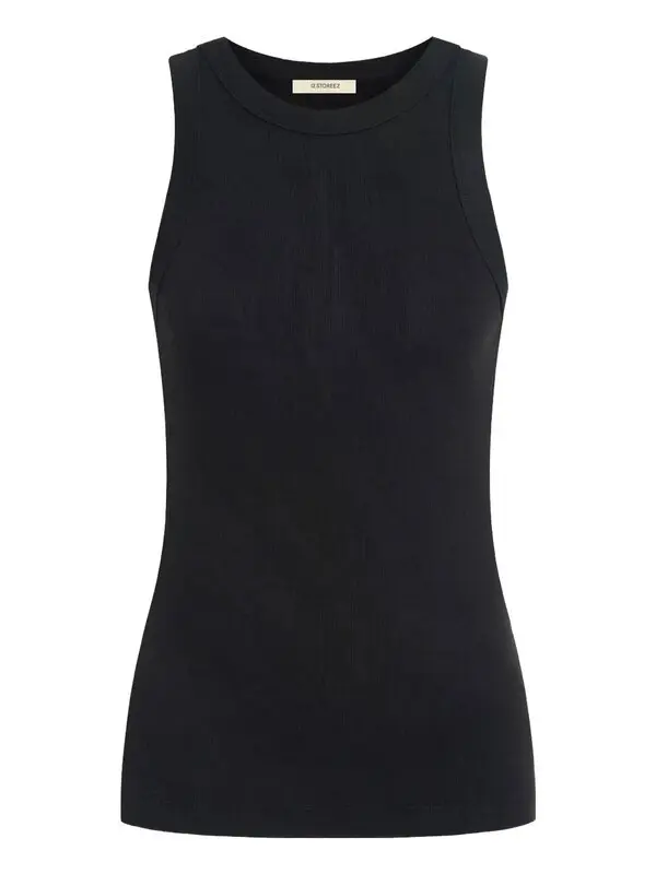 12 STOREEZ Sleeveless Tank Top - Black