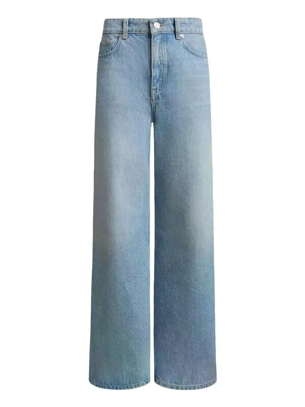 12 STOREEZ 415 Wide-leg Jeans - Blue