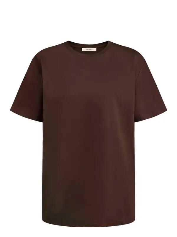 12 STOREEZ Cotton T-shirt - Brown