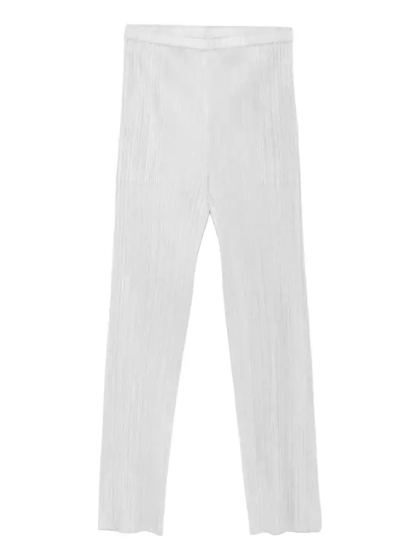 Issey Miyake Pleated Straight-leg Pants - Grey