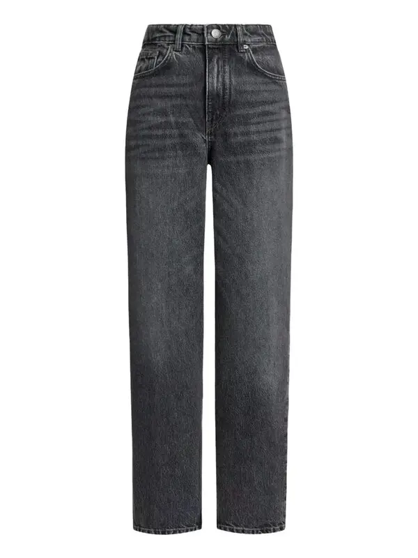 12 STOREEZ High-rise Straight-leg Jeans - Grey
