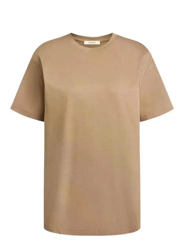 12 STOREEZ Cotton T-shirt - Neutrals