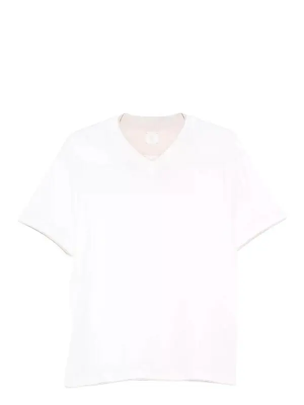 Eleventy V-neck Cotton T-shirt - White