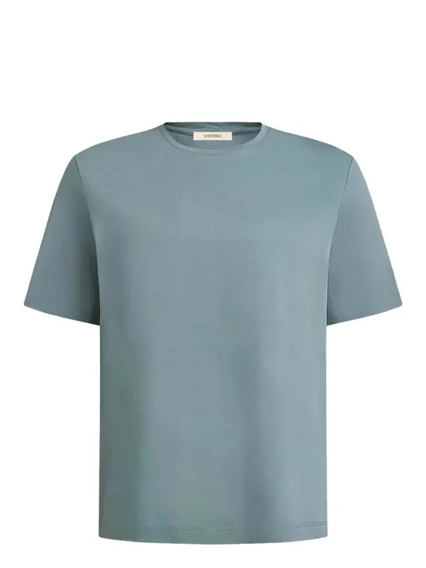 12 STOREEZ Crew-neck T-shirt - Blue