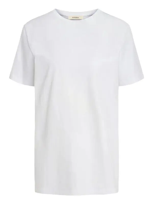 12 STOREEZ Cotton T-shirt - White