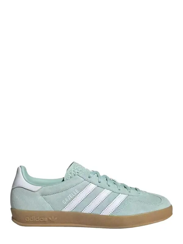 Adidas Gazelle Three-stripe Suede Sneakers - Green