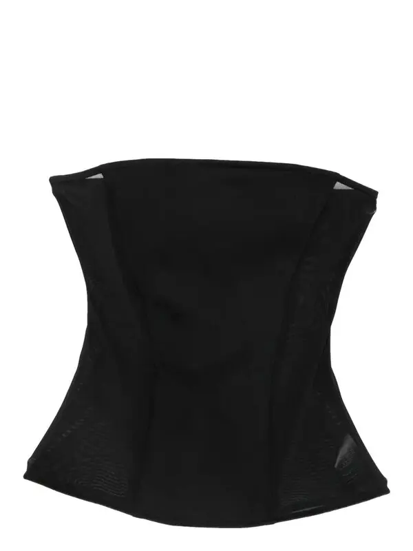 Alex Perry Strapless Mesh Corset - Black