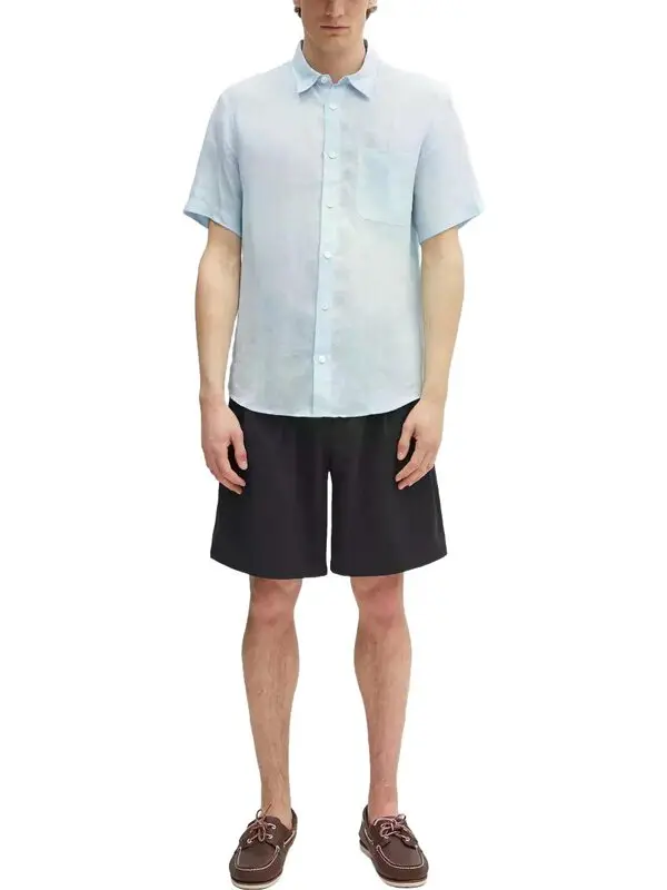 A.p.c. Bellini Short-sleeve Pocket Shirt - Blue