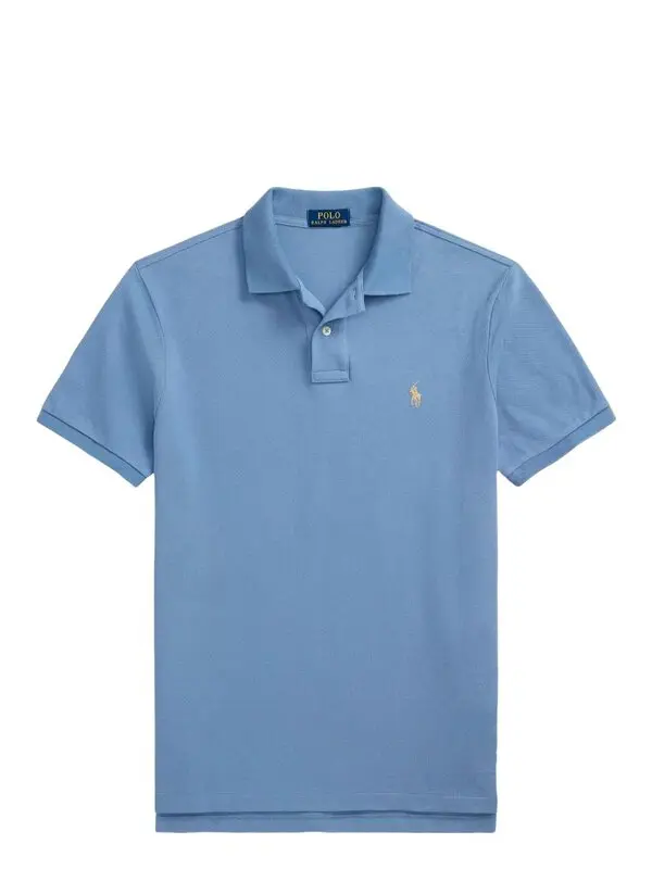 Polo Ralph Lauren Embroidered-logo Polo Shirt - Blue