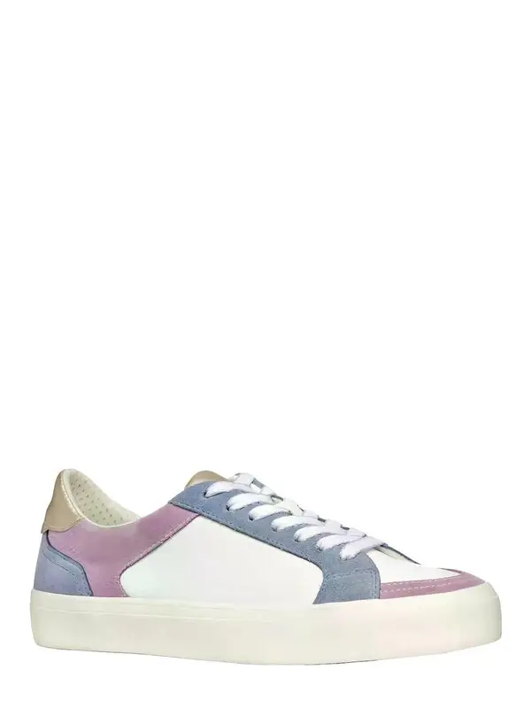 Geox Emmeleny Panelled Leather Sneakers - White