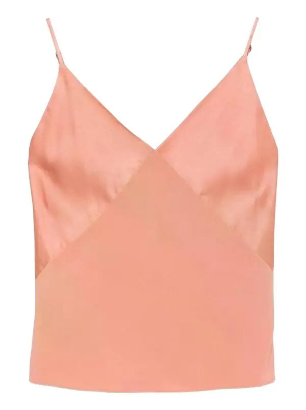 FORTE_FORTE Satin-finish Top - Pink