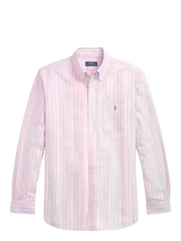 Polo Ralph Lauren Striped Oxford Shirt - Pink
