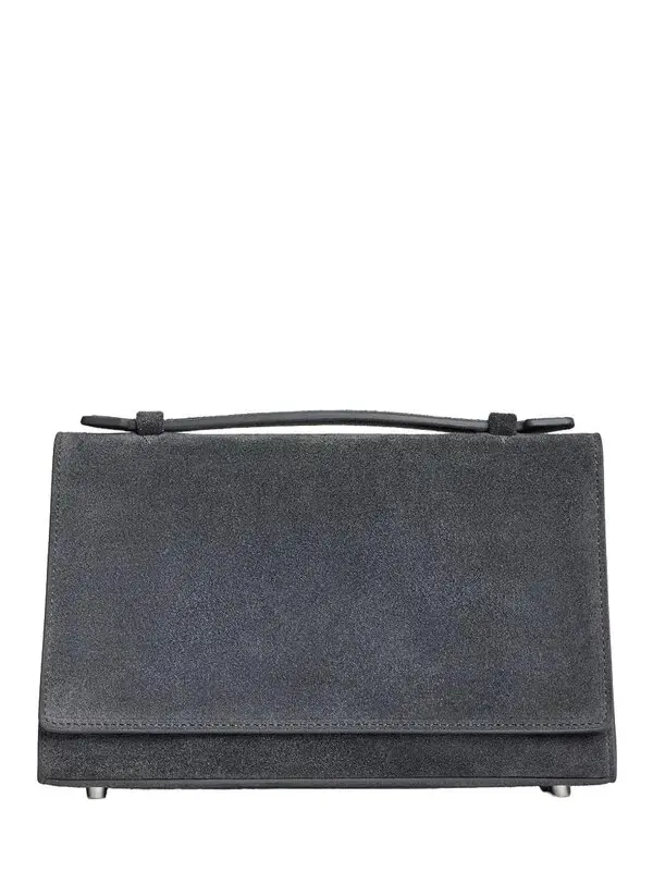 12 STOREEZ Suede Shoulder Bag - Grey
