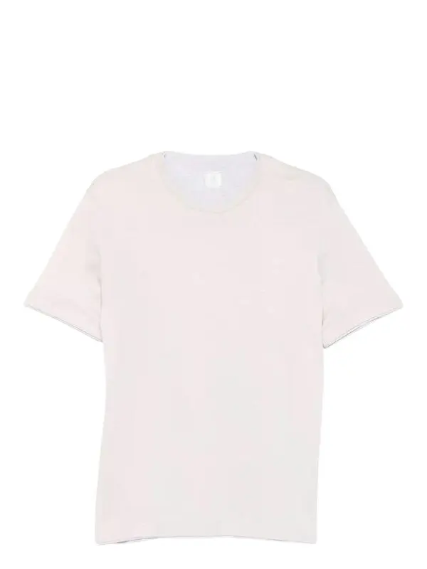 Eleventy Cotton Crew-neck T-shirt - Neutrals
