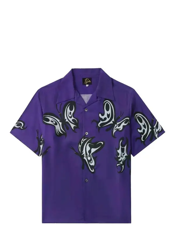 Needles Kae Tanaka One-up Butterfly-print Shirt - Purple