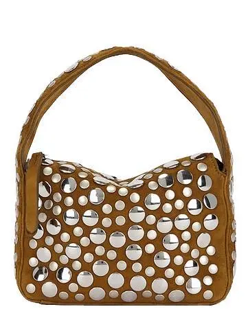Khaite Elena Small Multi Stud Bag - Mud